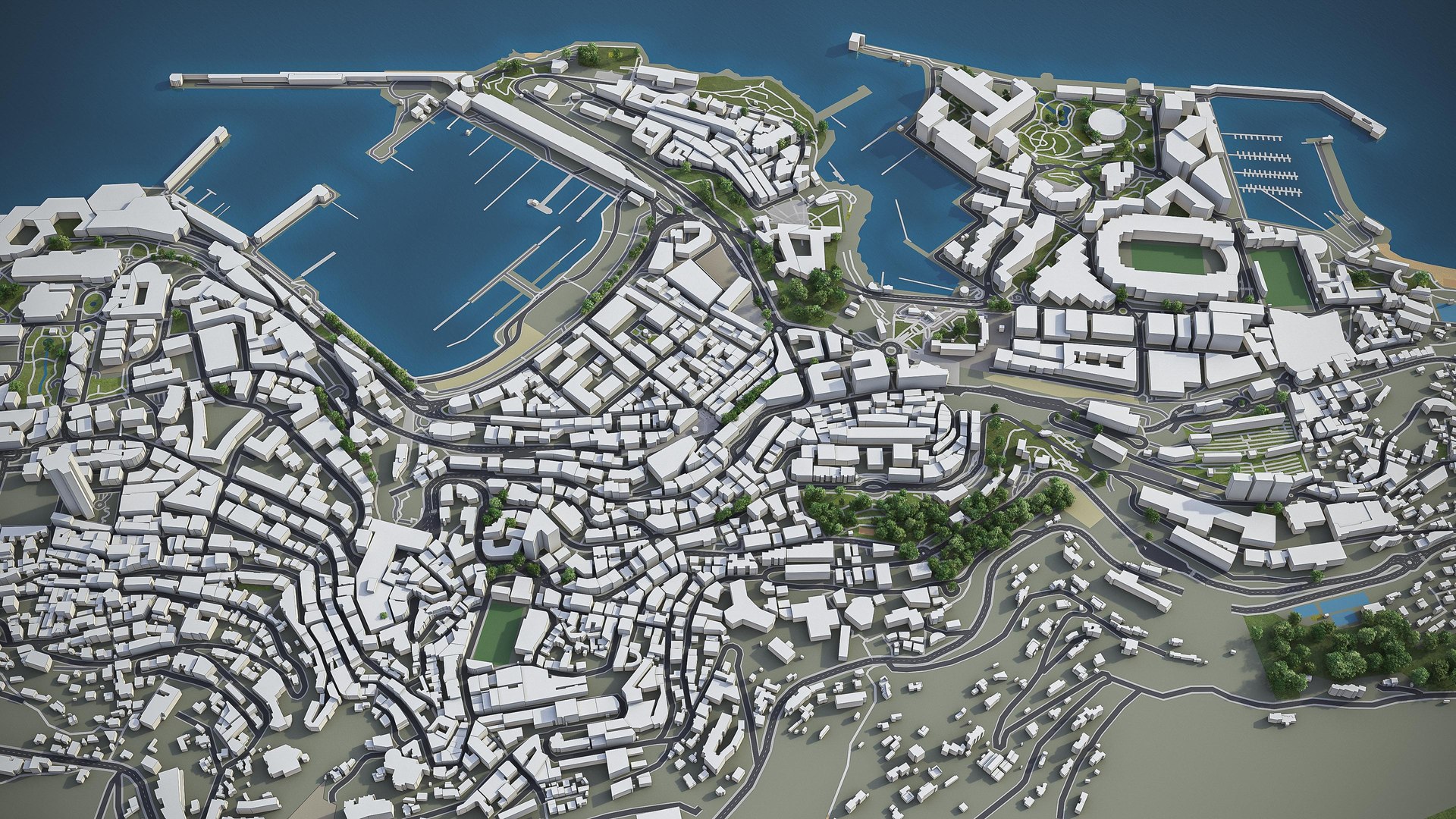 3D Monaco Surrounding - - TurboSquid 1497518