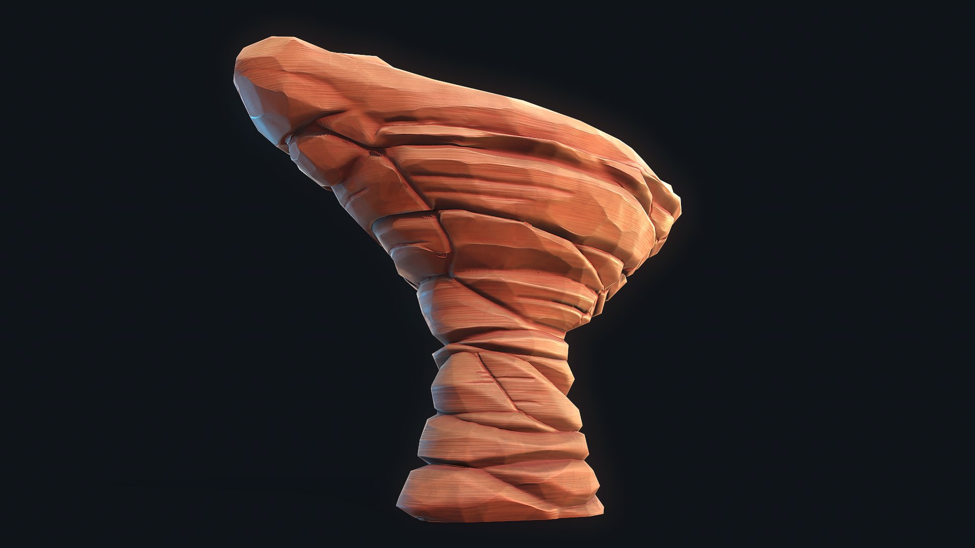 Stylized Desert Rock 3 Model - TurboSquid 2134708