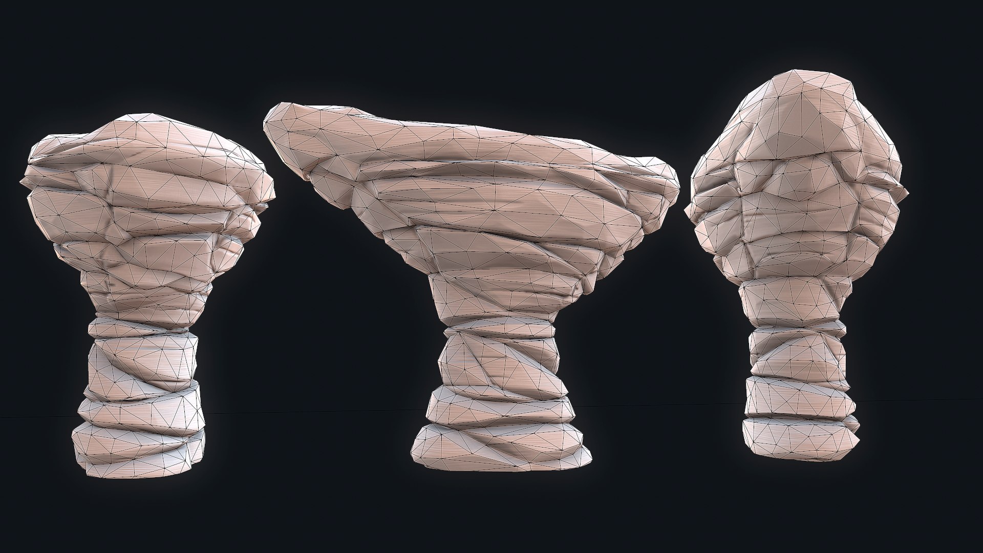 Stylized Desert Rock 3 Model - TurboSquid 2134708
