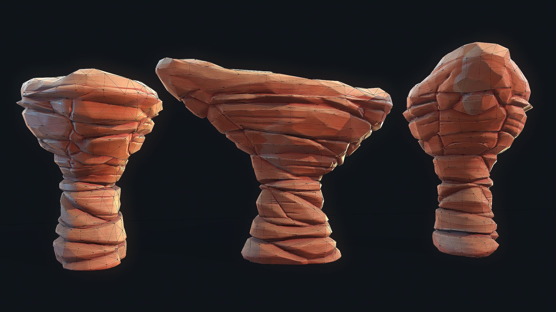 Stylized Desert Rock 3 Model - TurboSquid 2134708