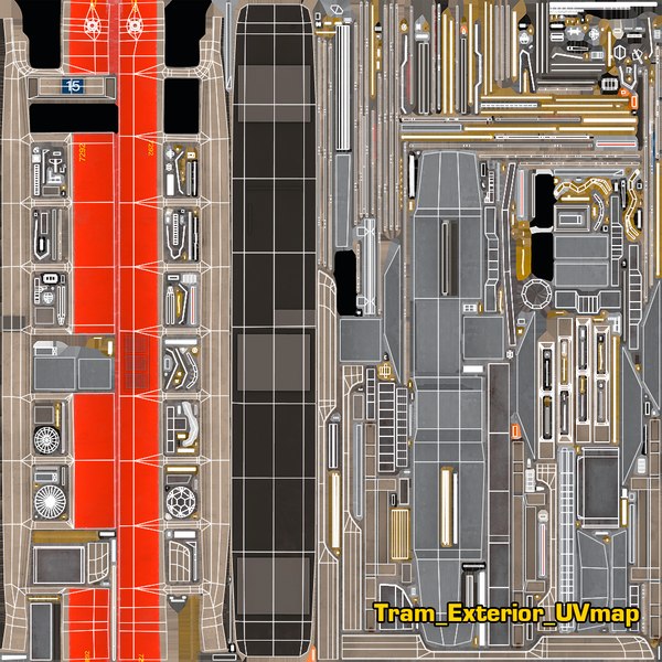 modelo 3d Tram Clean GameReady LOD - TurboSquid 1921956