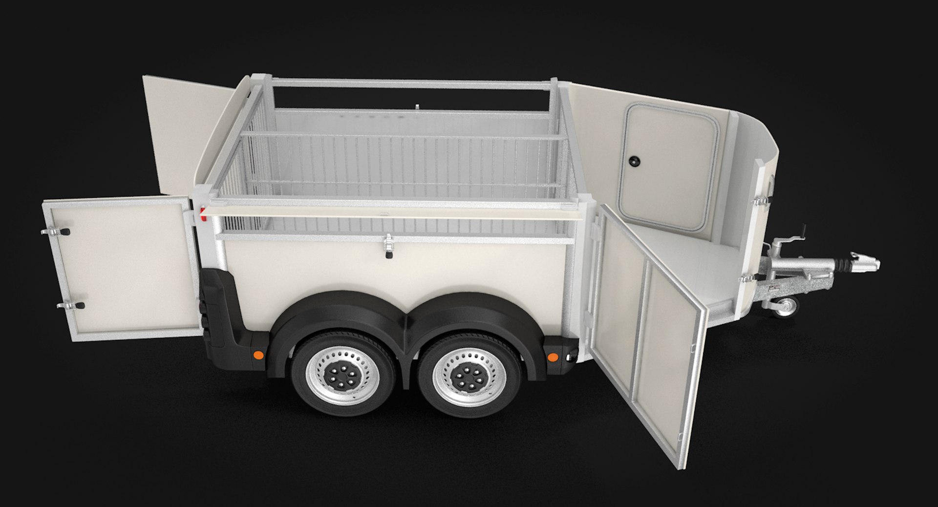 Dog Transport Trailer 3D - TurboSquid 1312470