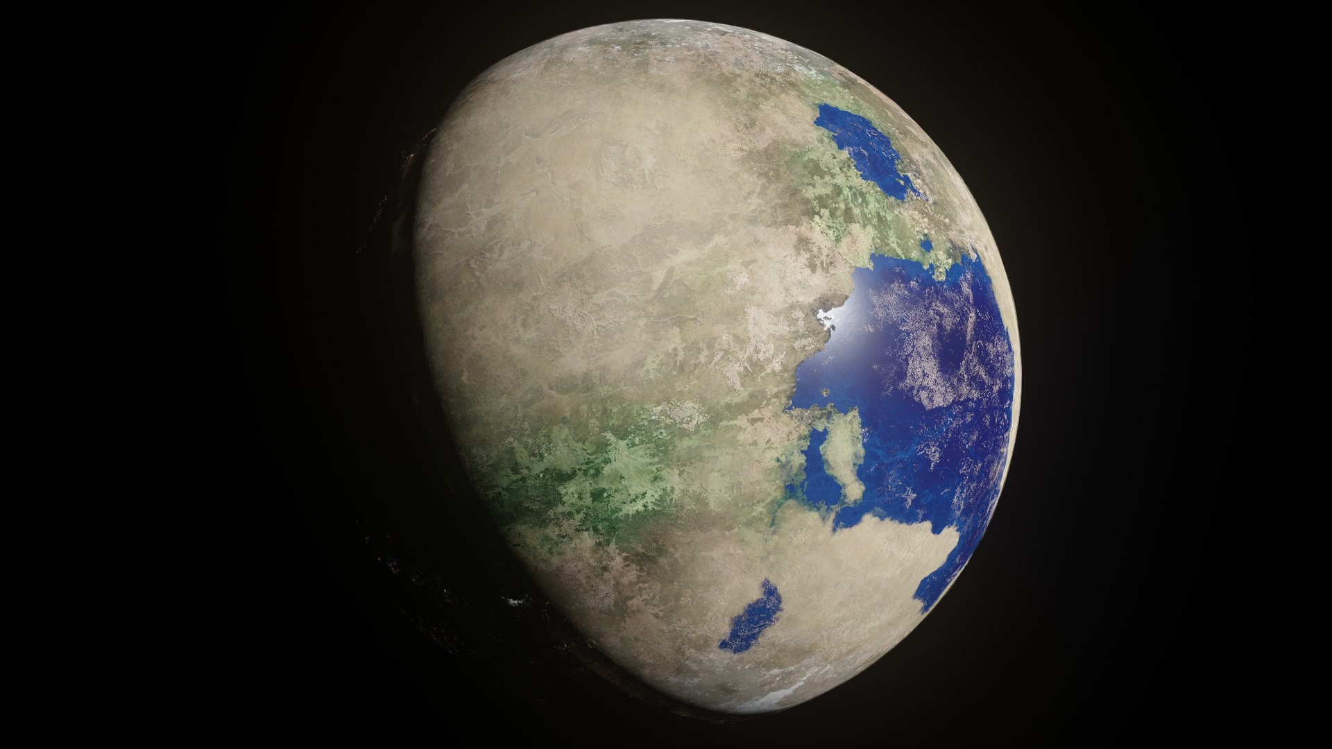 3D Desert Alien Planet 16K - TurboSquid 1809229