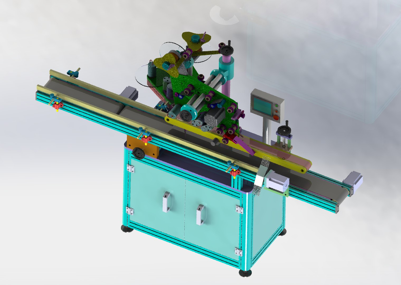 Double-sided Labeling Machine 90 Model - TurboSquid 1345477