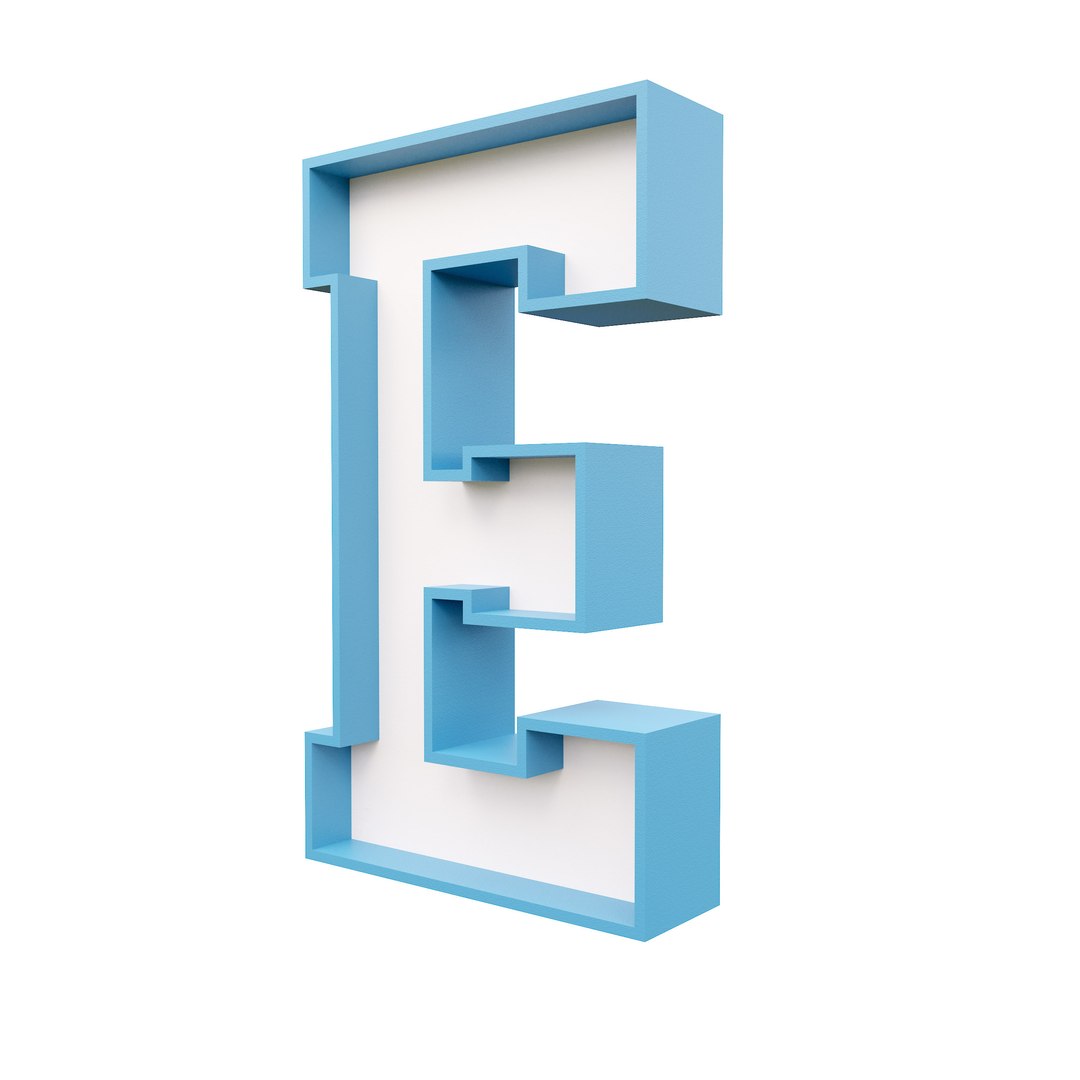 Marquee Letter E Glow Sign 3dmodel 3D Model - TurboSquid 1975415