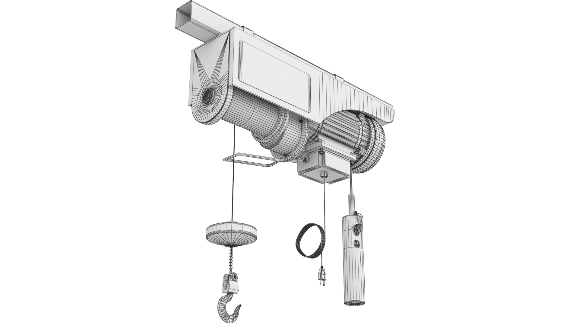 Electric Hoist 3D Model - TurboSquid 1535880