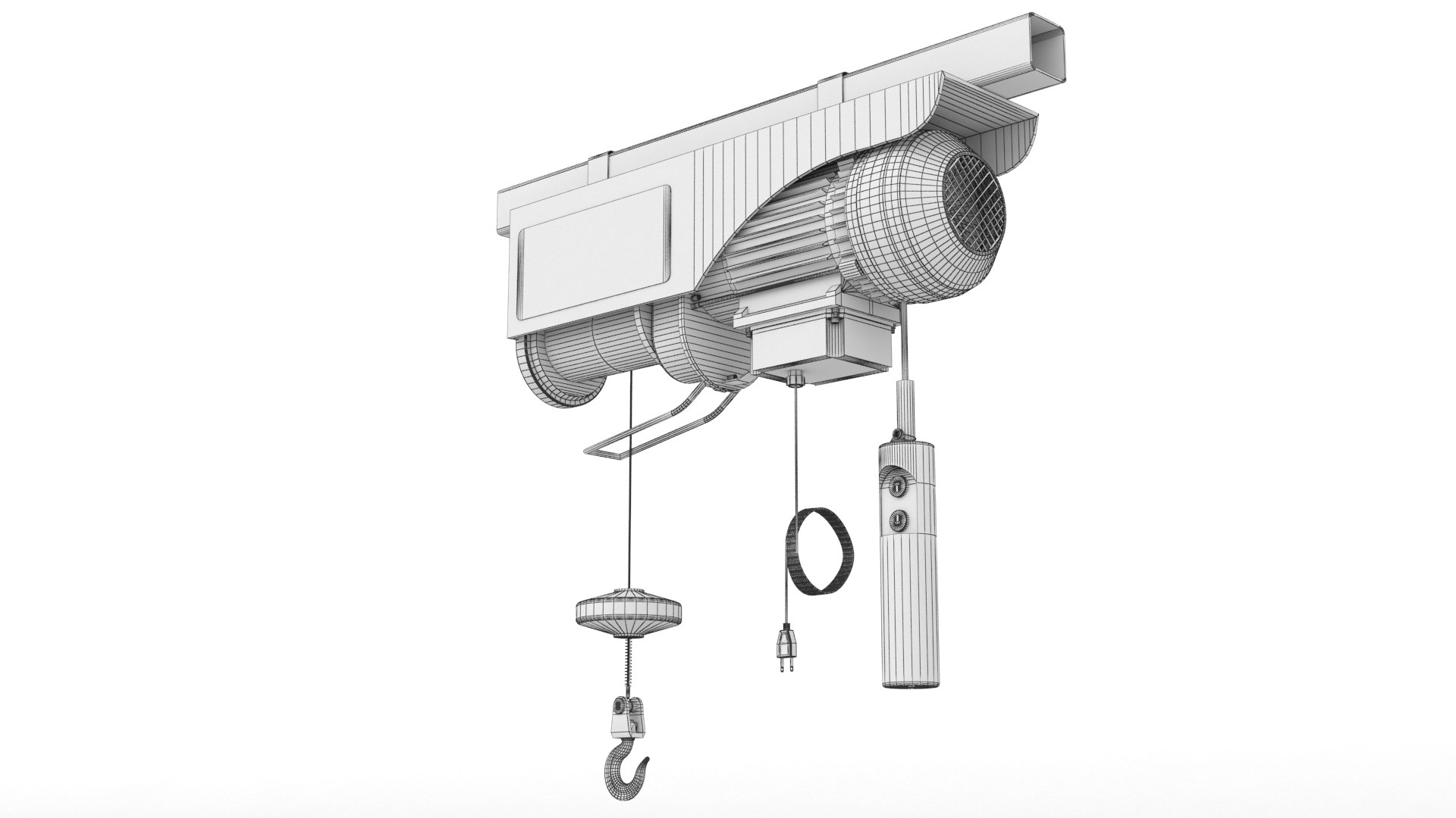 Electric Hoist 3D Model - TurboSquid 1535880