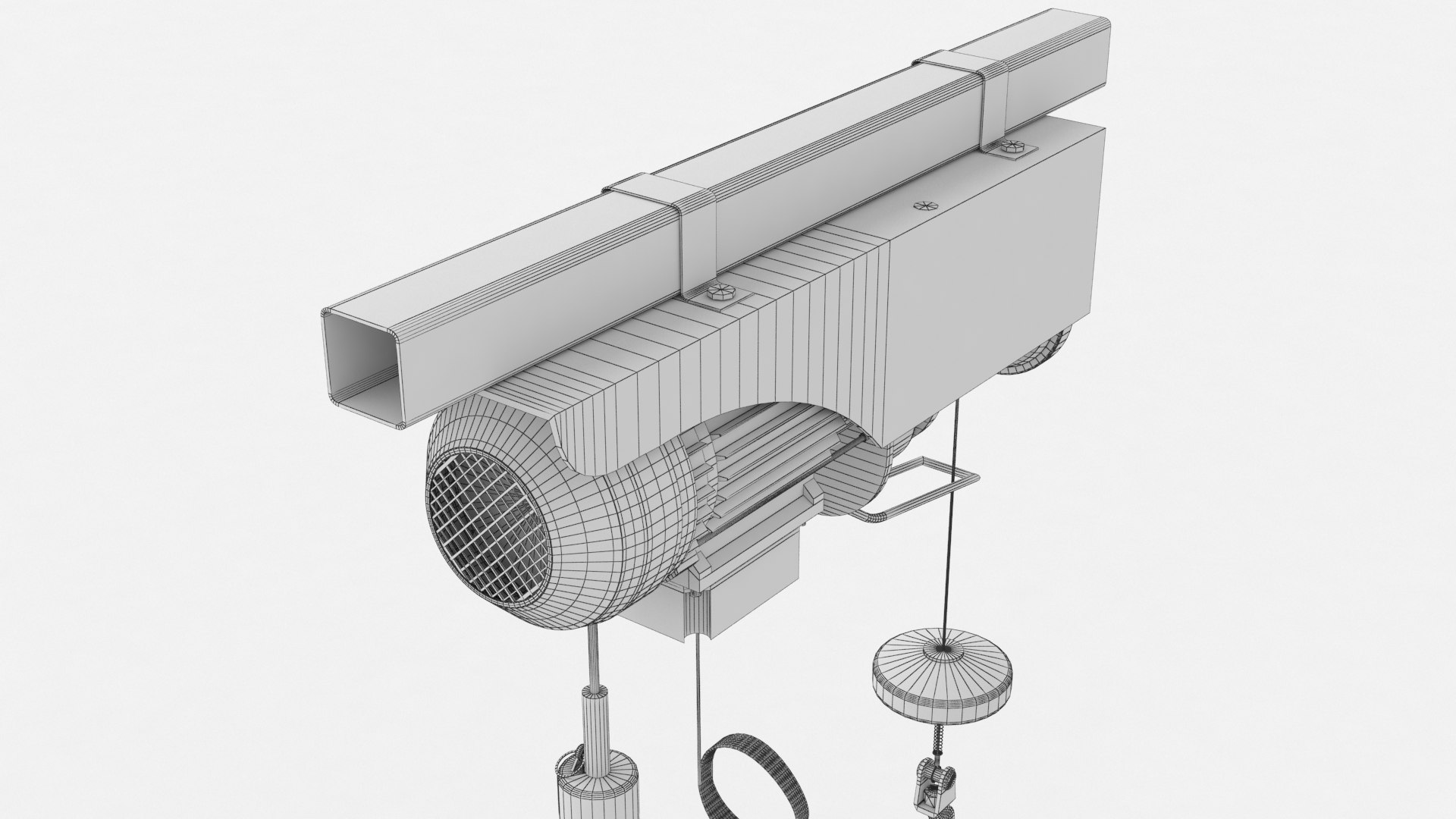 Electric Hoist 3D Model - TurboSquid 1535880