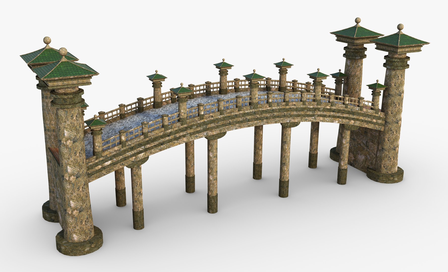 3D Asian Asia Bridge - TurboSquid 1359295