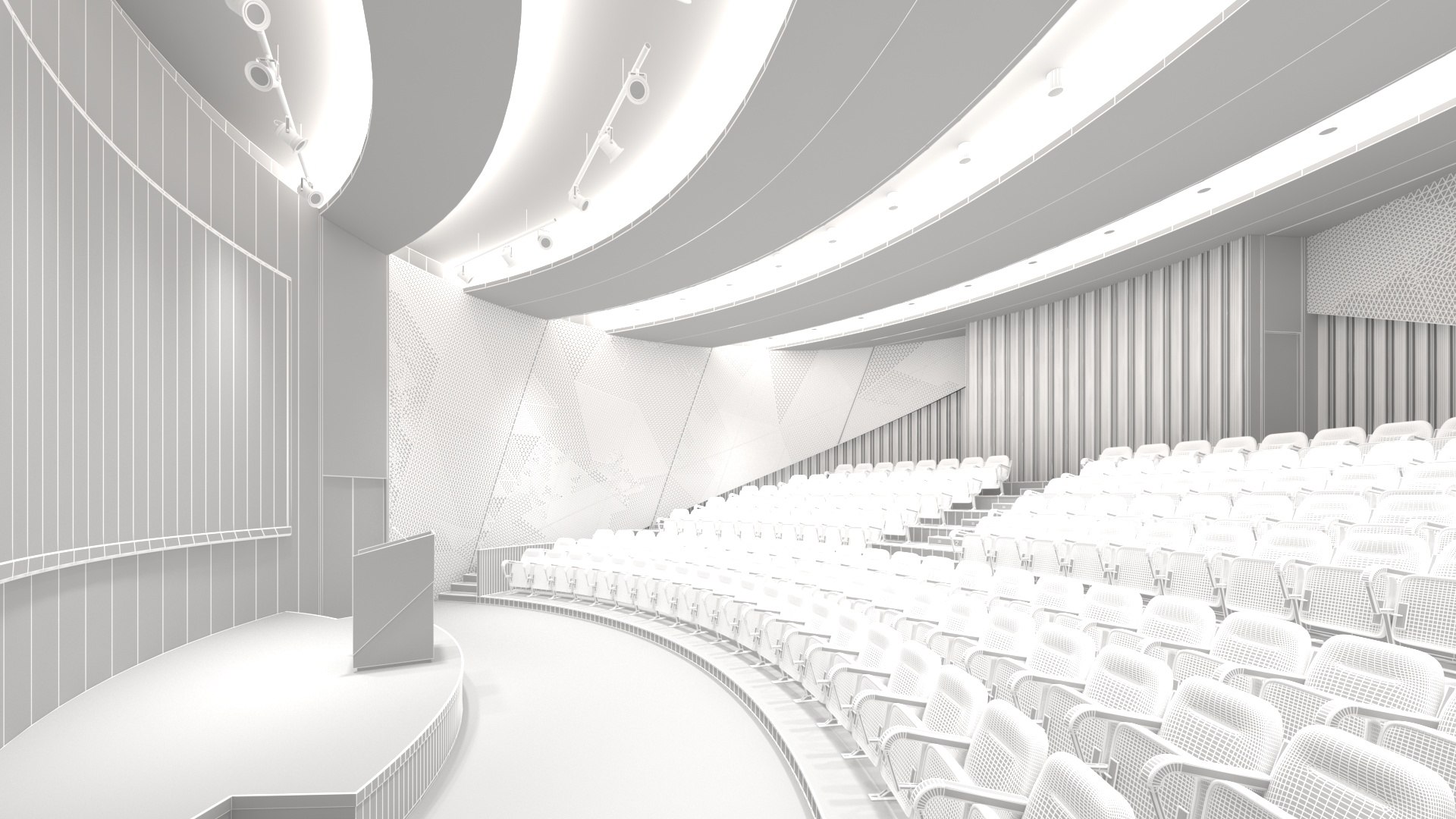 Conference Hall 3 3D Model - TurboSquid 2102513