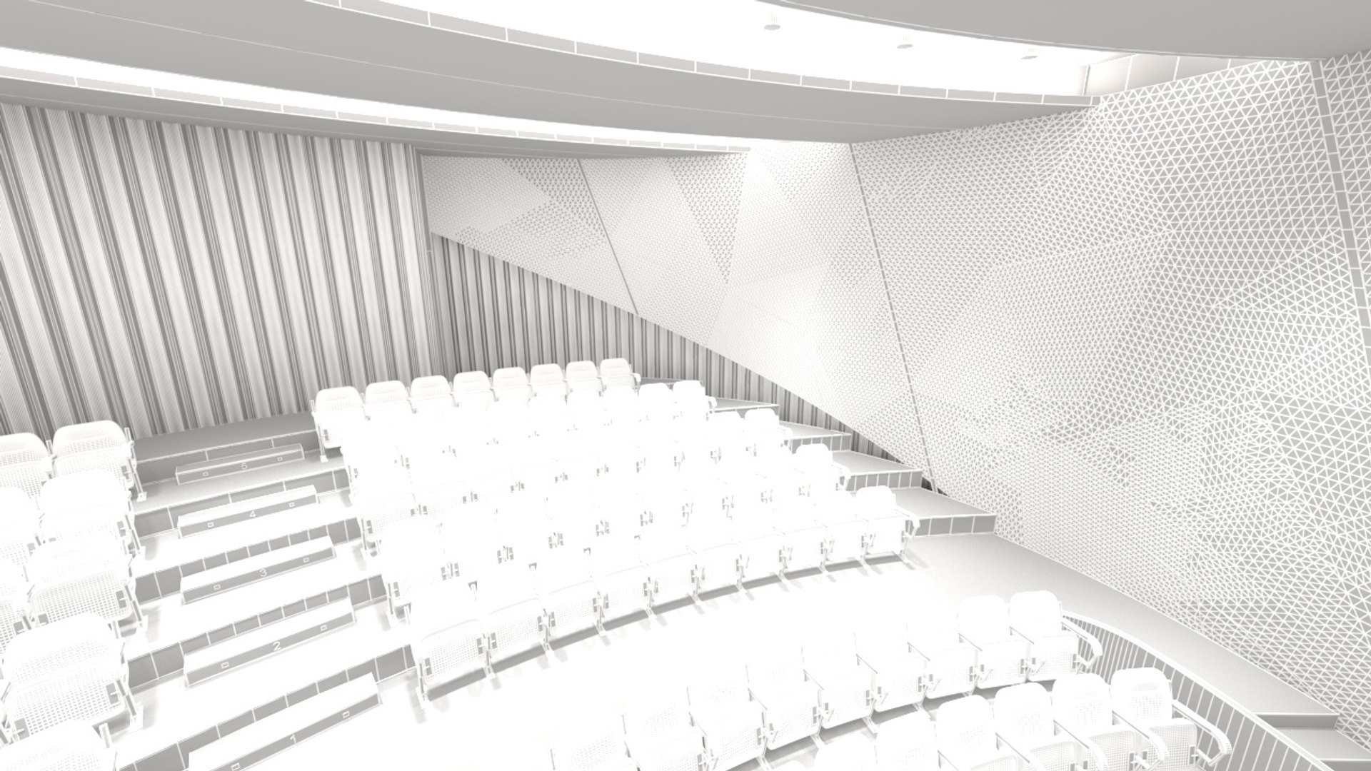 Conference Hall 3 3D Model - TurboSquid 2102513