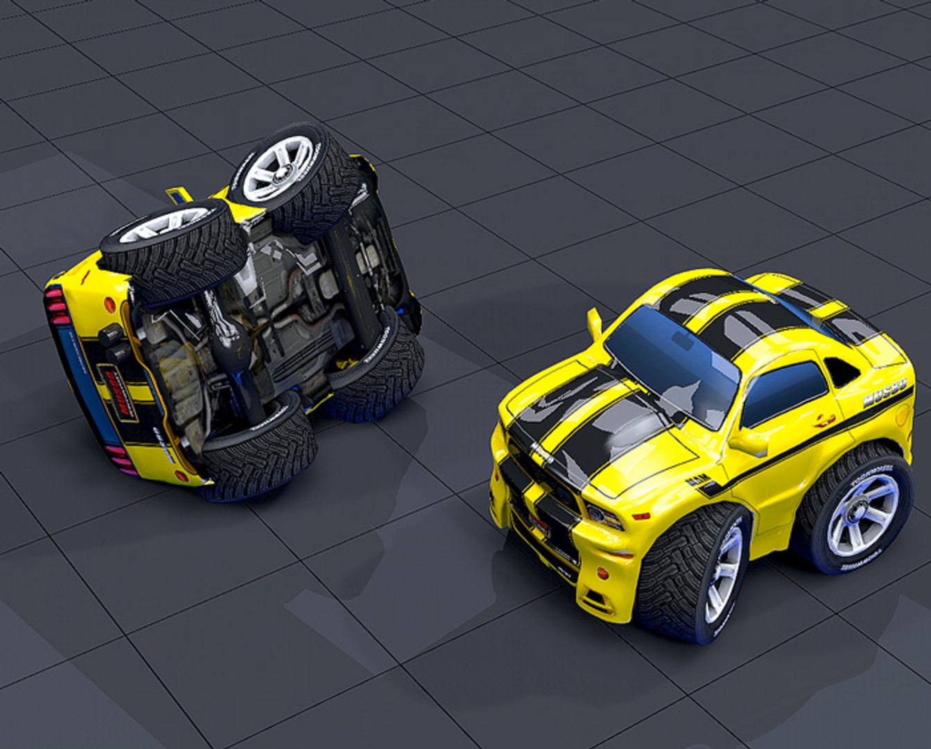 C4d Toon Car Mus80