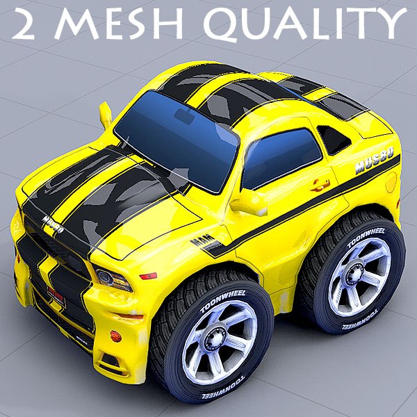 3d car racing mesh