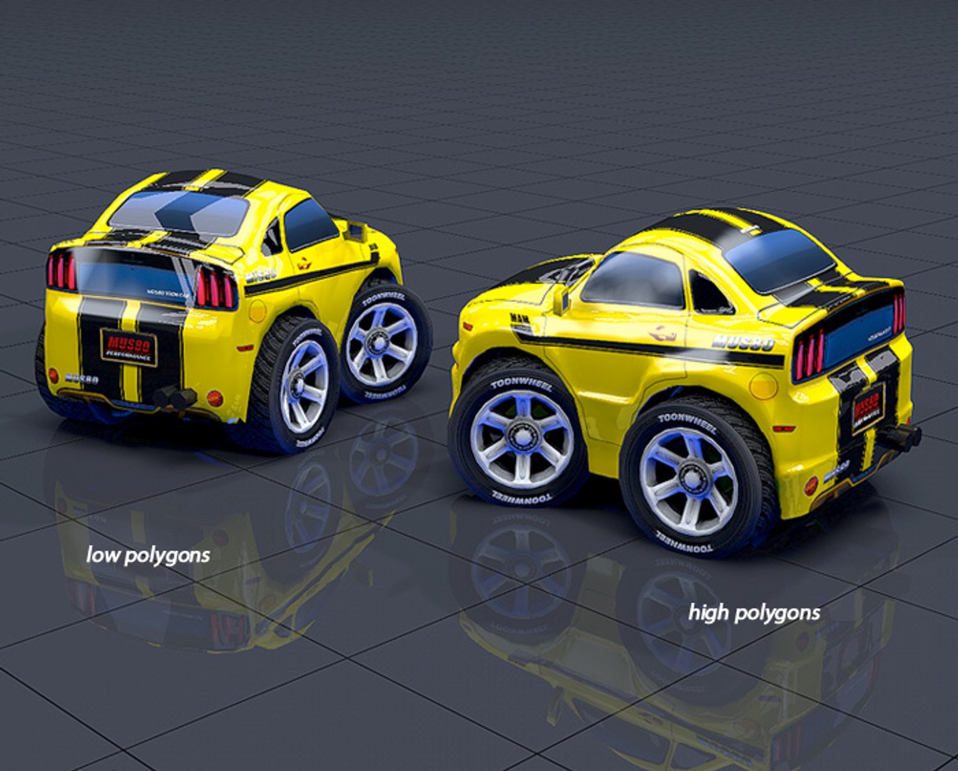 C4d Toon Car Mus80