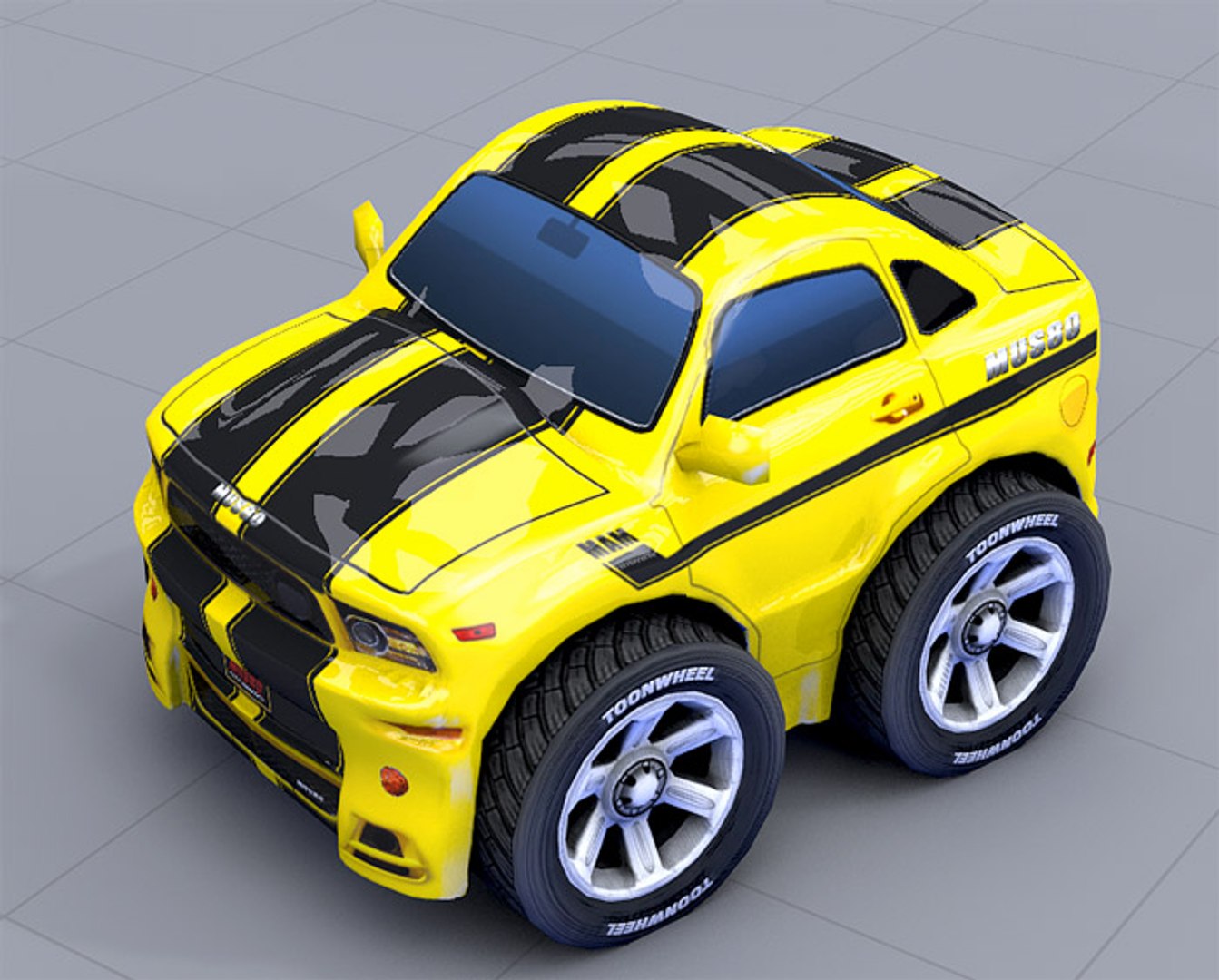 C4d Toon Car Mus80