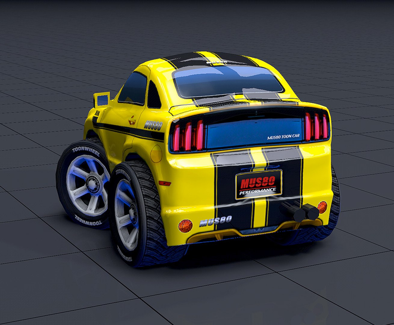 C4d Toon Car Mus80