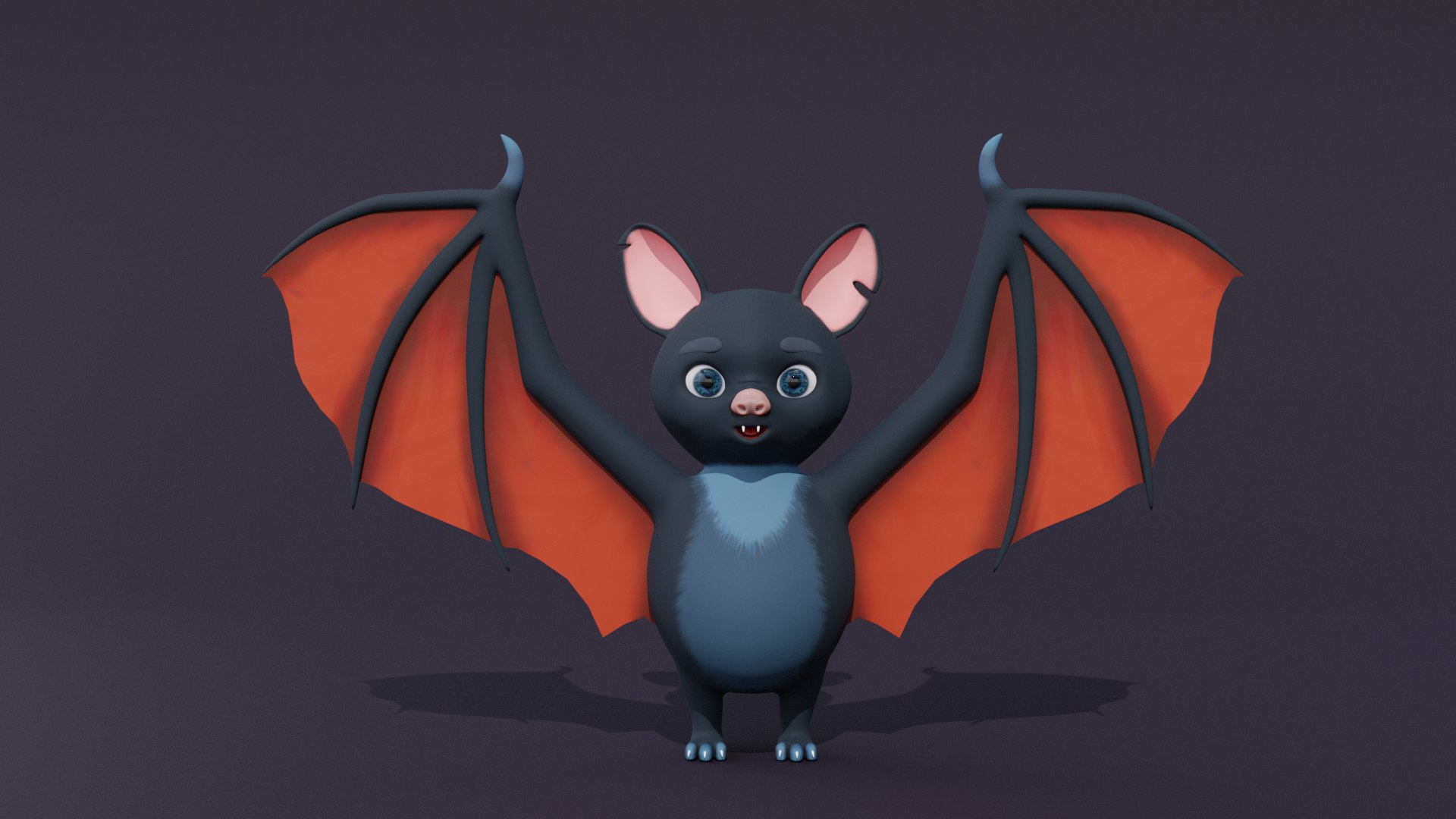 Cartoon Bat 3D model - TurboSquid 1905628