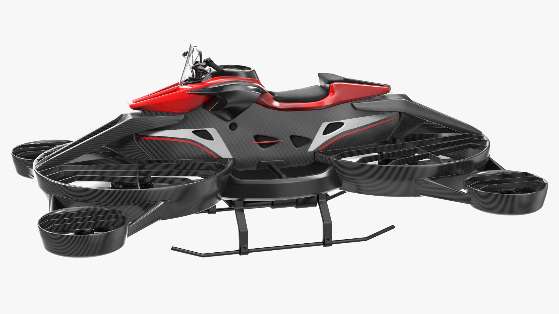 Red Hoverbike XTURISMO Fly 3D model - TurboSquid 2112877