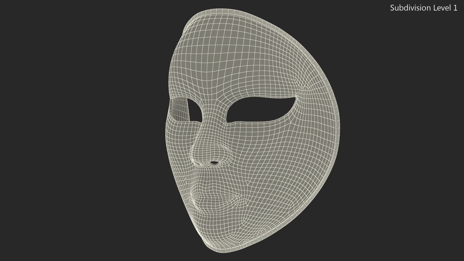 Red Face Carnival Mask 3D Model - TurboSquid 1477091