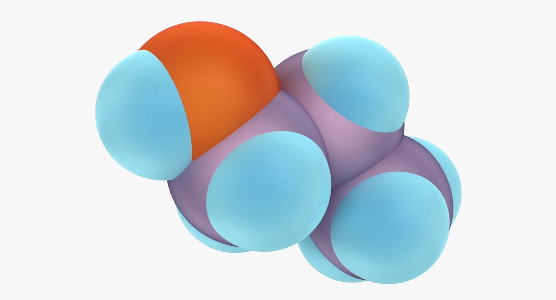 3d 1-propanol 3 Model