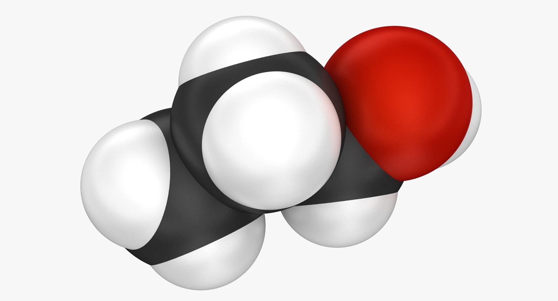 3d 1-propanol 3 Model