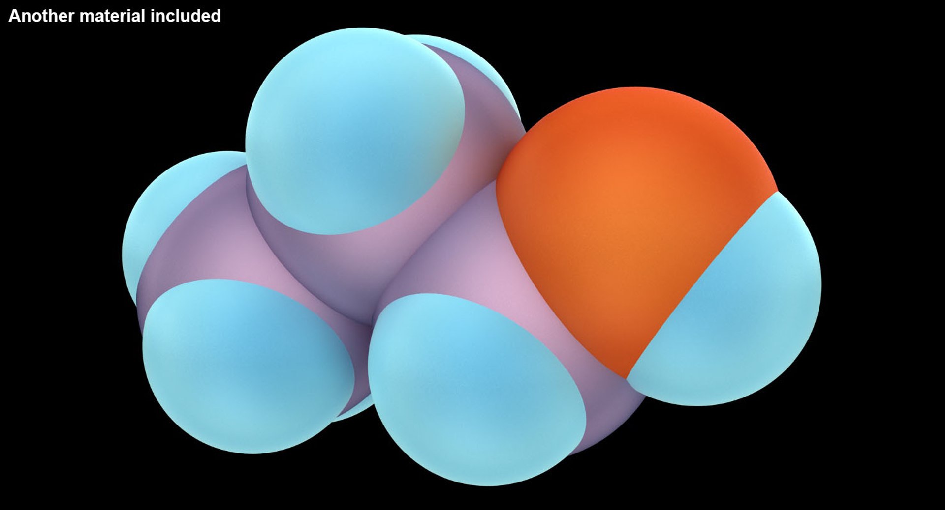 3d 1-propanol 3 Model