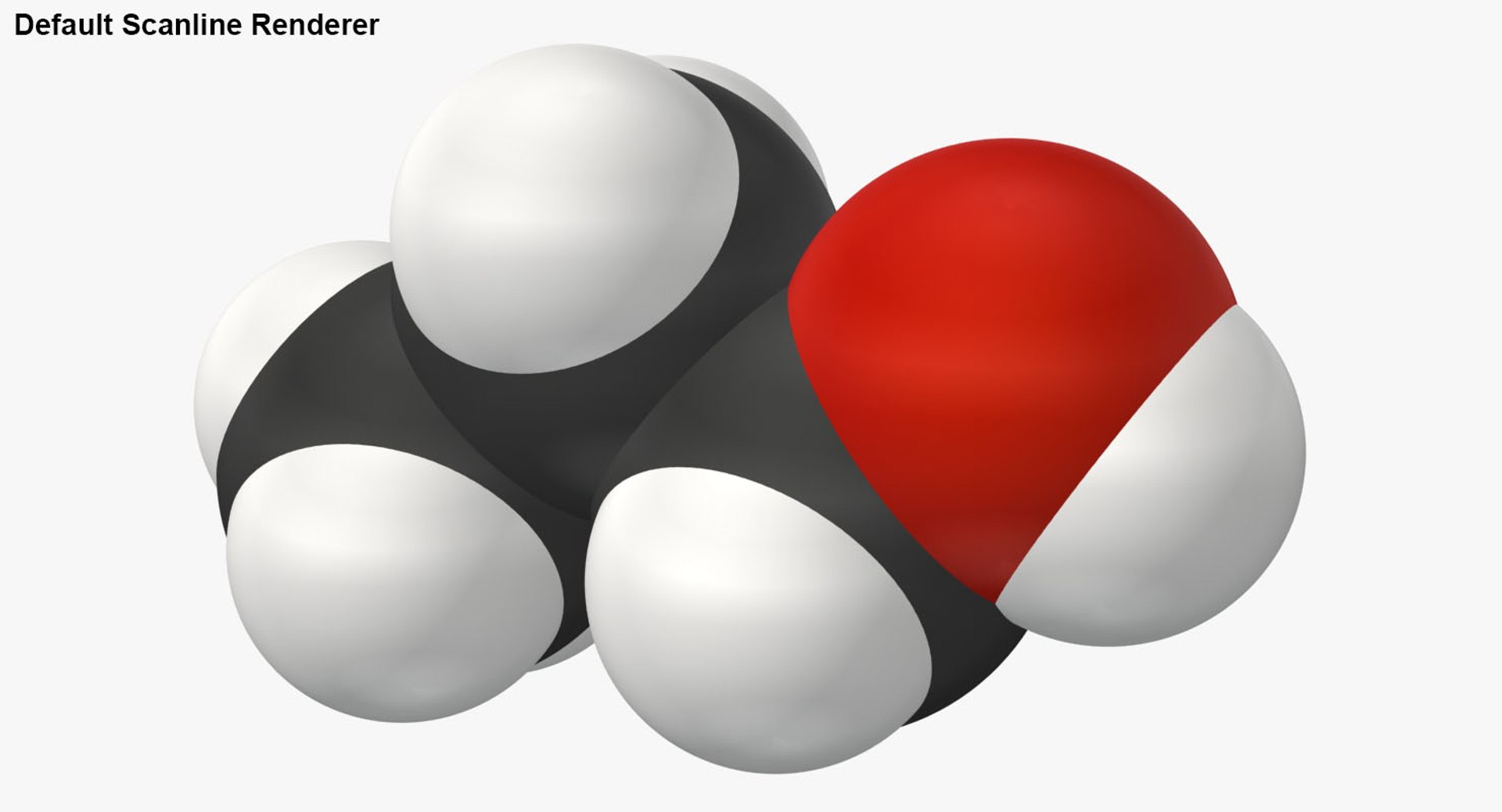 3d 1-propanol 3 Model