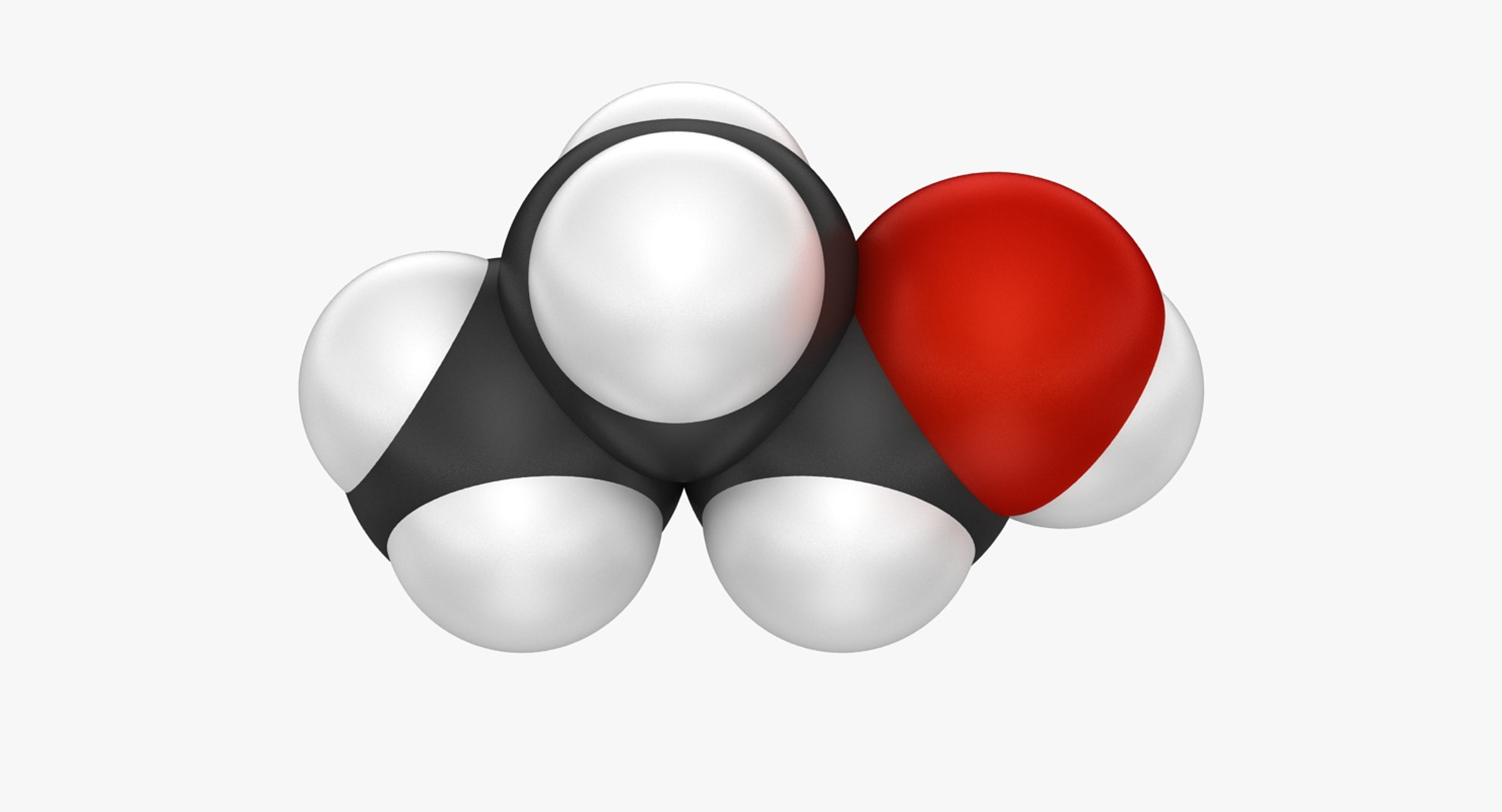 3d 1-propanol 3 Model
