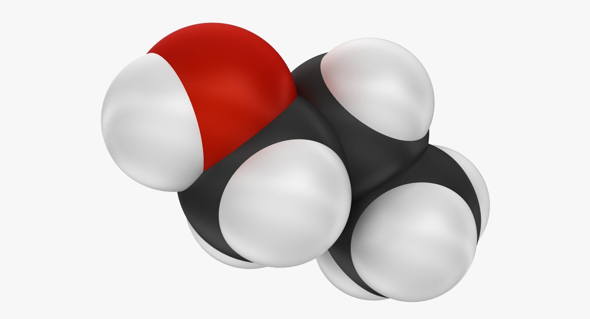 3d 1-propanol 3 Model