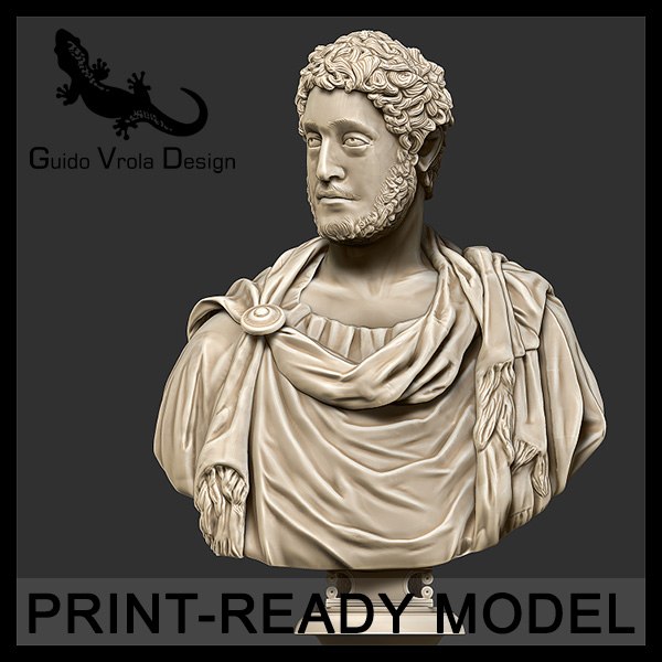3d printable commodus emperor model