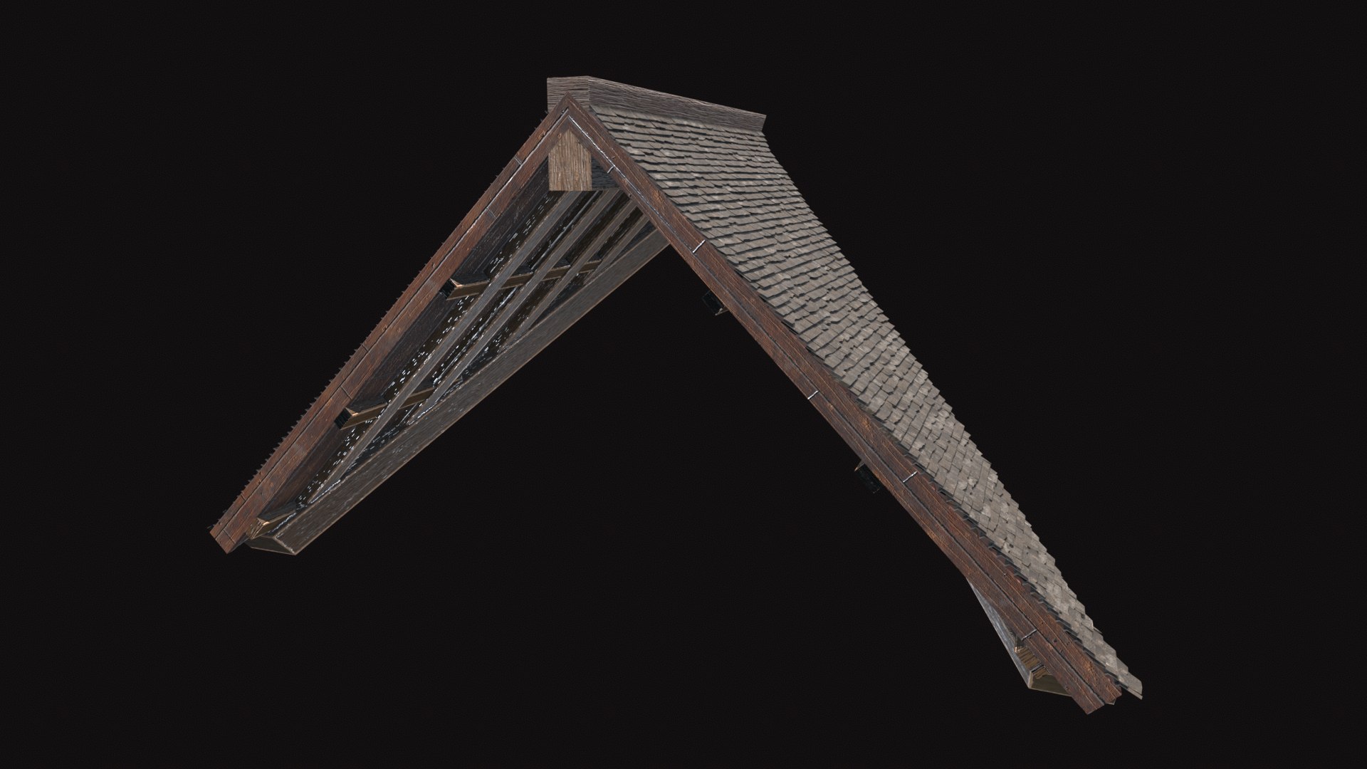 Medieval Roof 02 3D Model - TurboSquid 2319264