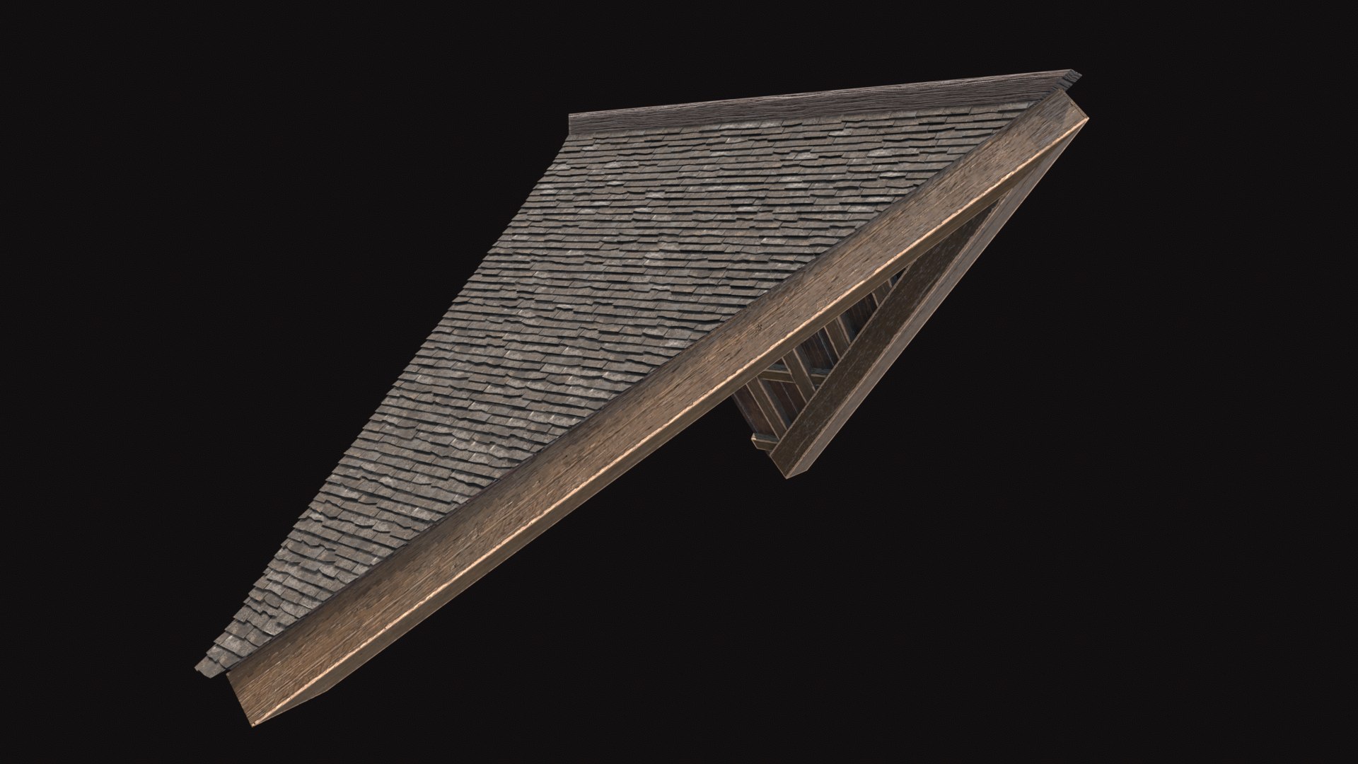 Medieval Roof 02 3D Model - TurboSquid 2319264