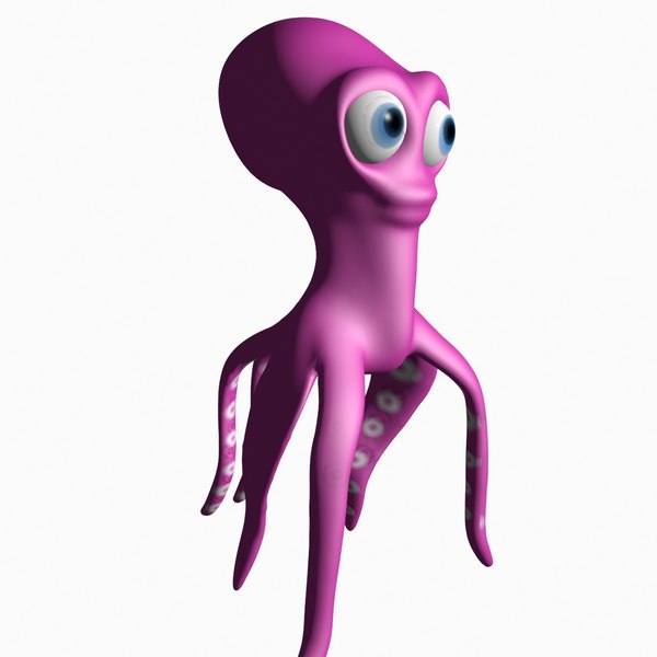 Cartoon Octopus 3D Models for Download | TurboSquid