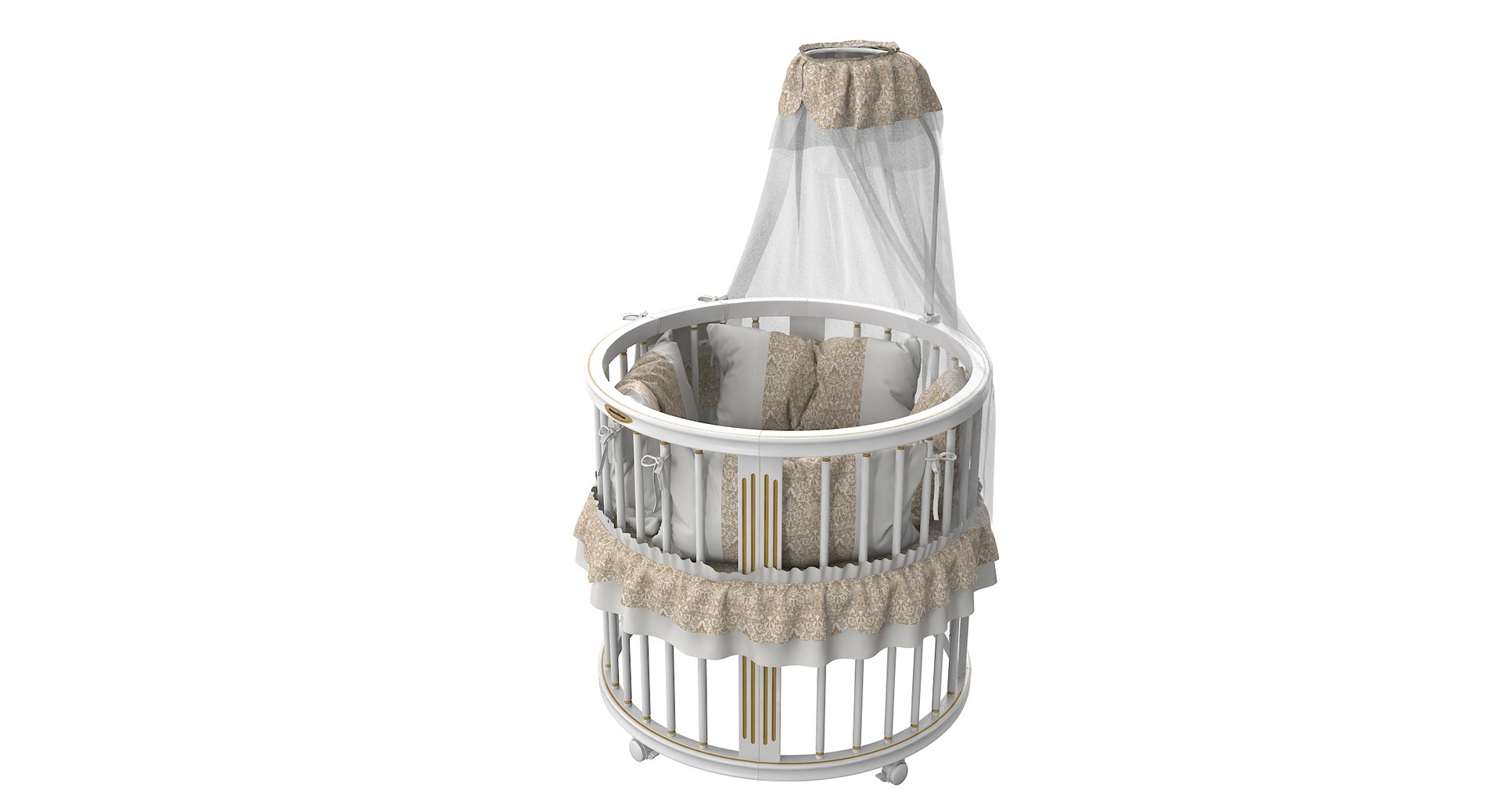 3D Model Baby Bassinet - TurboSquid 1222992