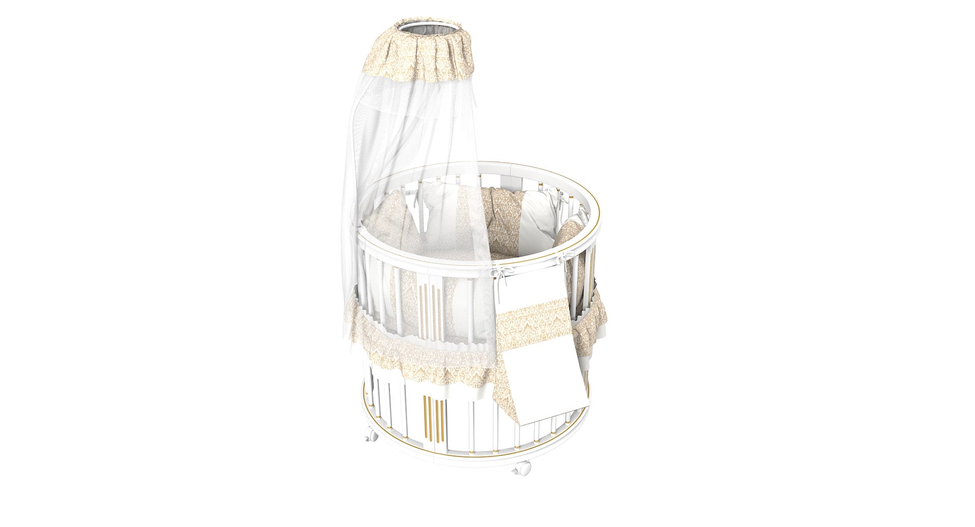 3D Model Baby Bassinet - TurboSquid 1222992