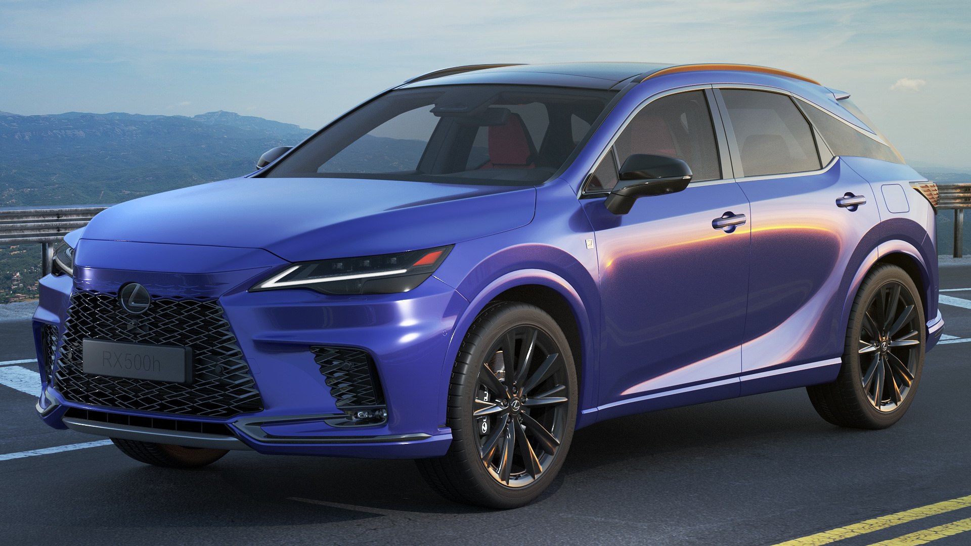 Lexus RX500 F-sport 2023 3D model - TurboSquid 2167727