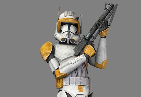 free s dc-15s blaster rifle 3d model