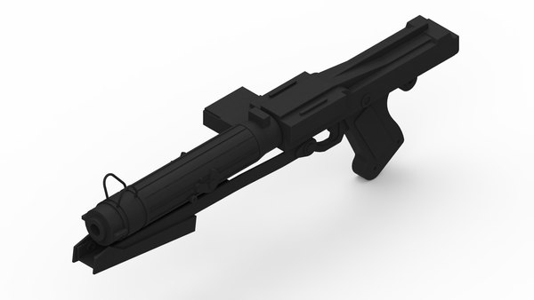 free s dc-15s blaster rifle 3d model