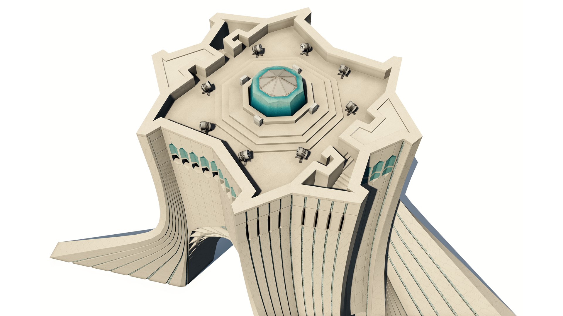 Azadi Tower 3D Model - TurboSquid 2052585