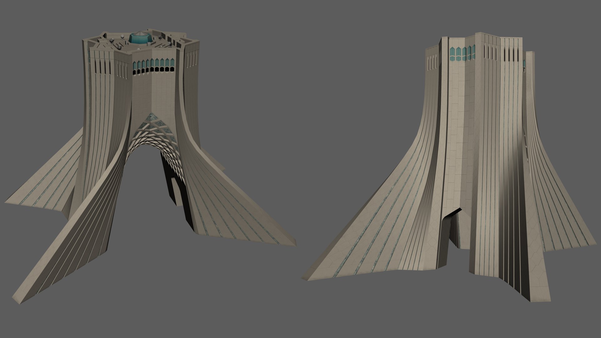 Azadi Tower 3D Model - TurboSquid 2052585