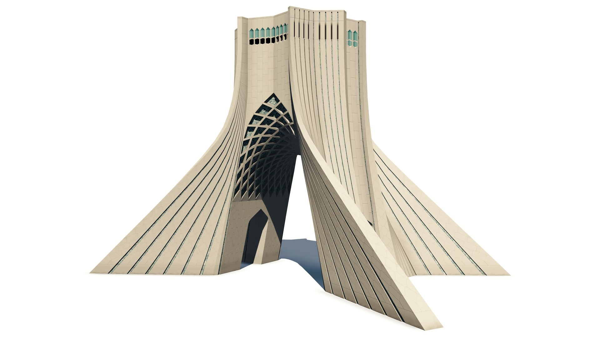 Azadi Tower 3D Model - TurboSquid 2052585