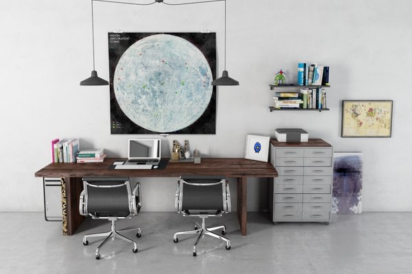 3D model archmodels vol 185 office desks - TurboSquid 1176271