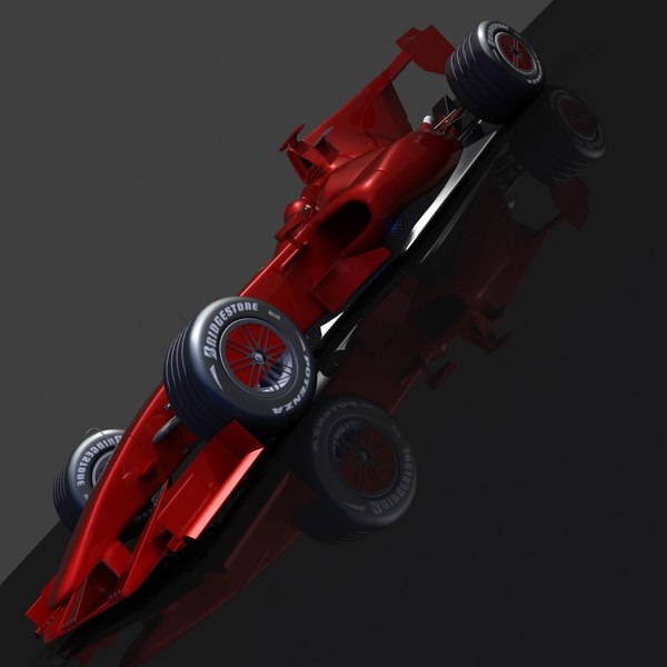 3d model of formula car