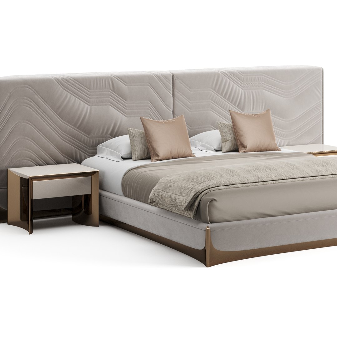 3D Visionnaire Ca'Foscari Bed Model - TurboSquid 1720165