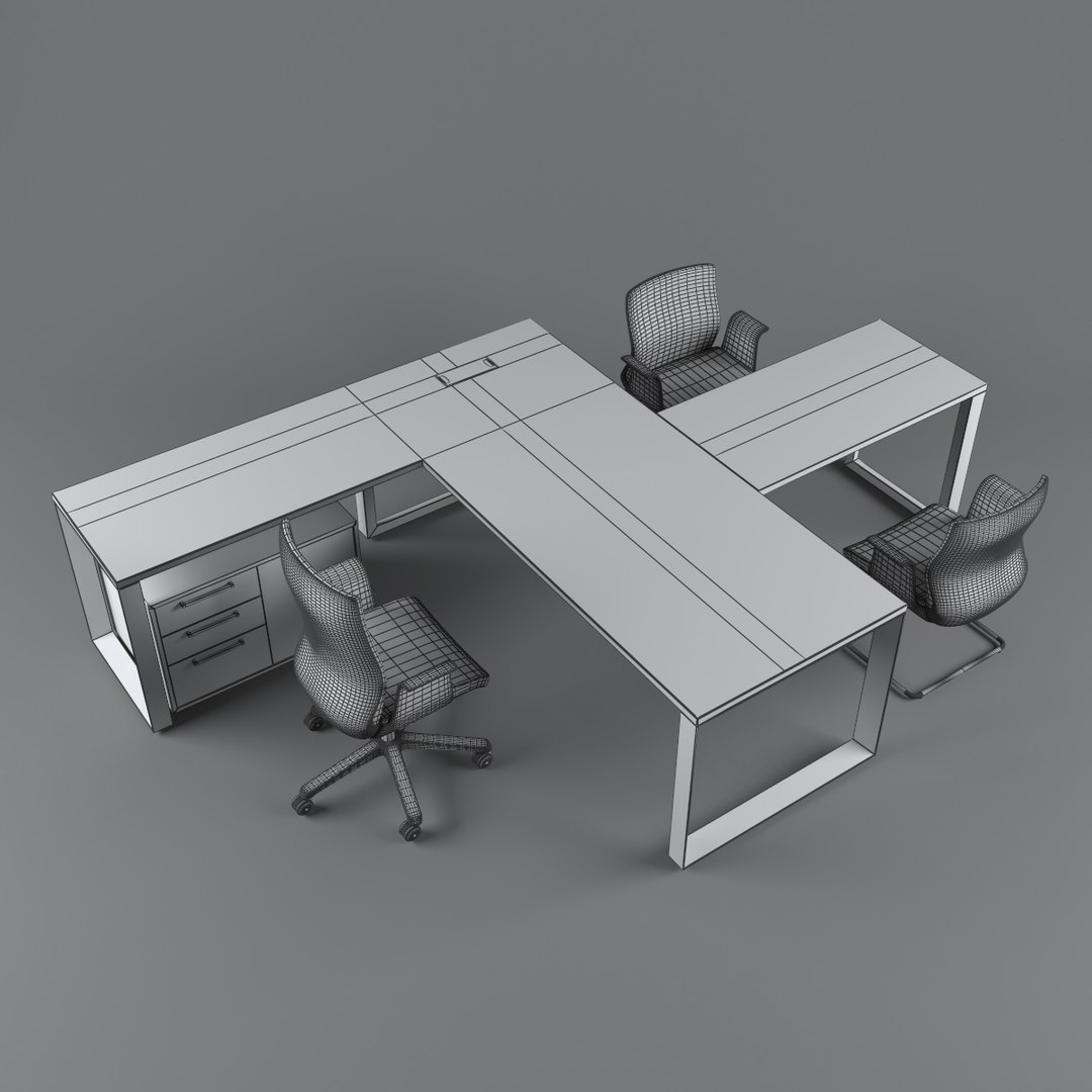 Executive Table Codutti Avita 3D Model - TurboSquid 1404353