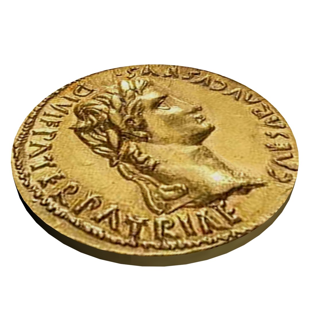 3D Roman Coin Augustus - TurboSquid 1215922