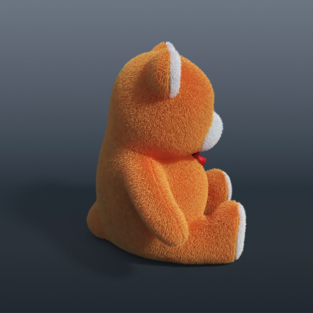 3d Model Realistic Teddy Bear 01