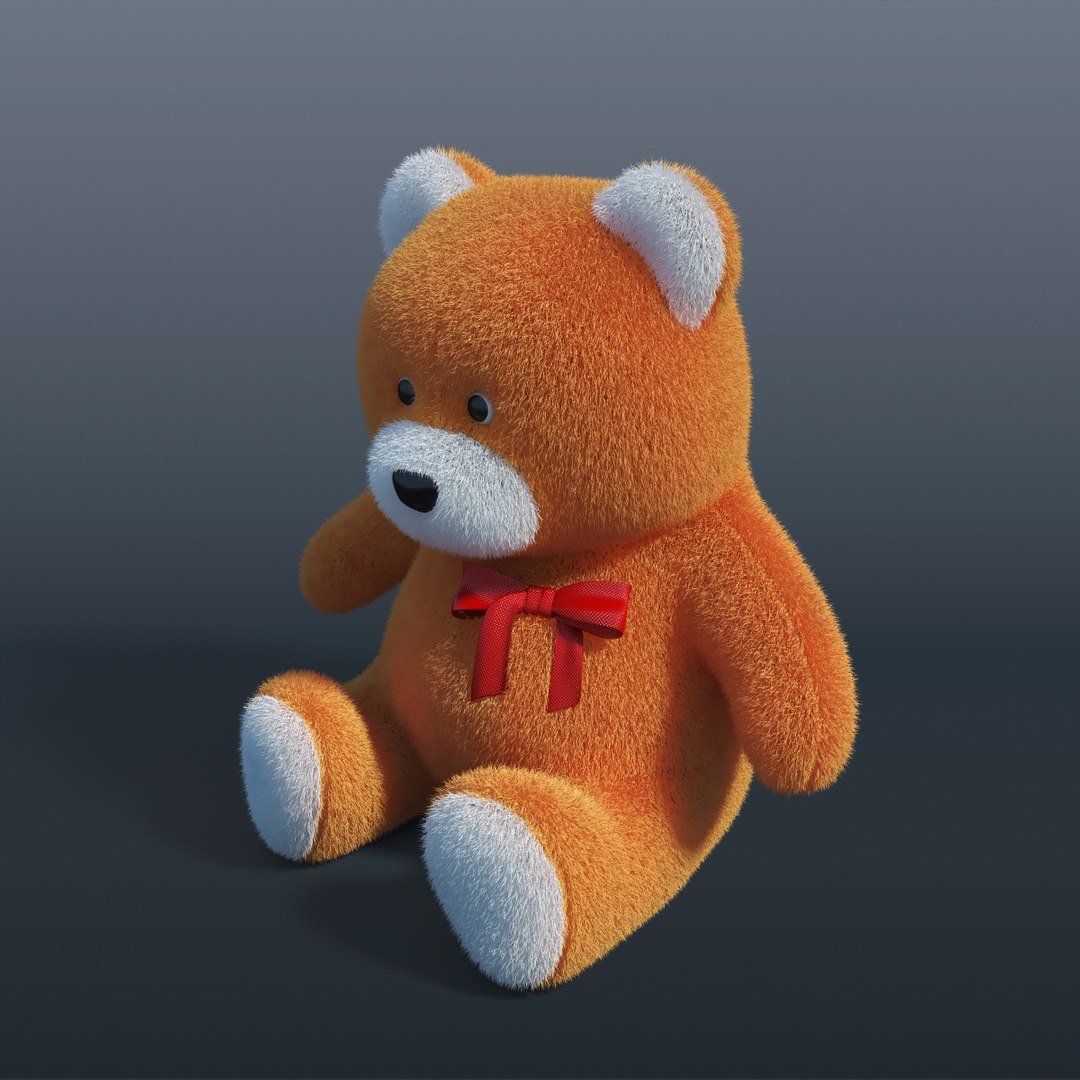 3d Model Realistic Teddy Bear 01
