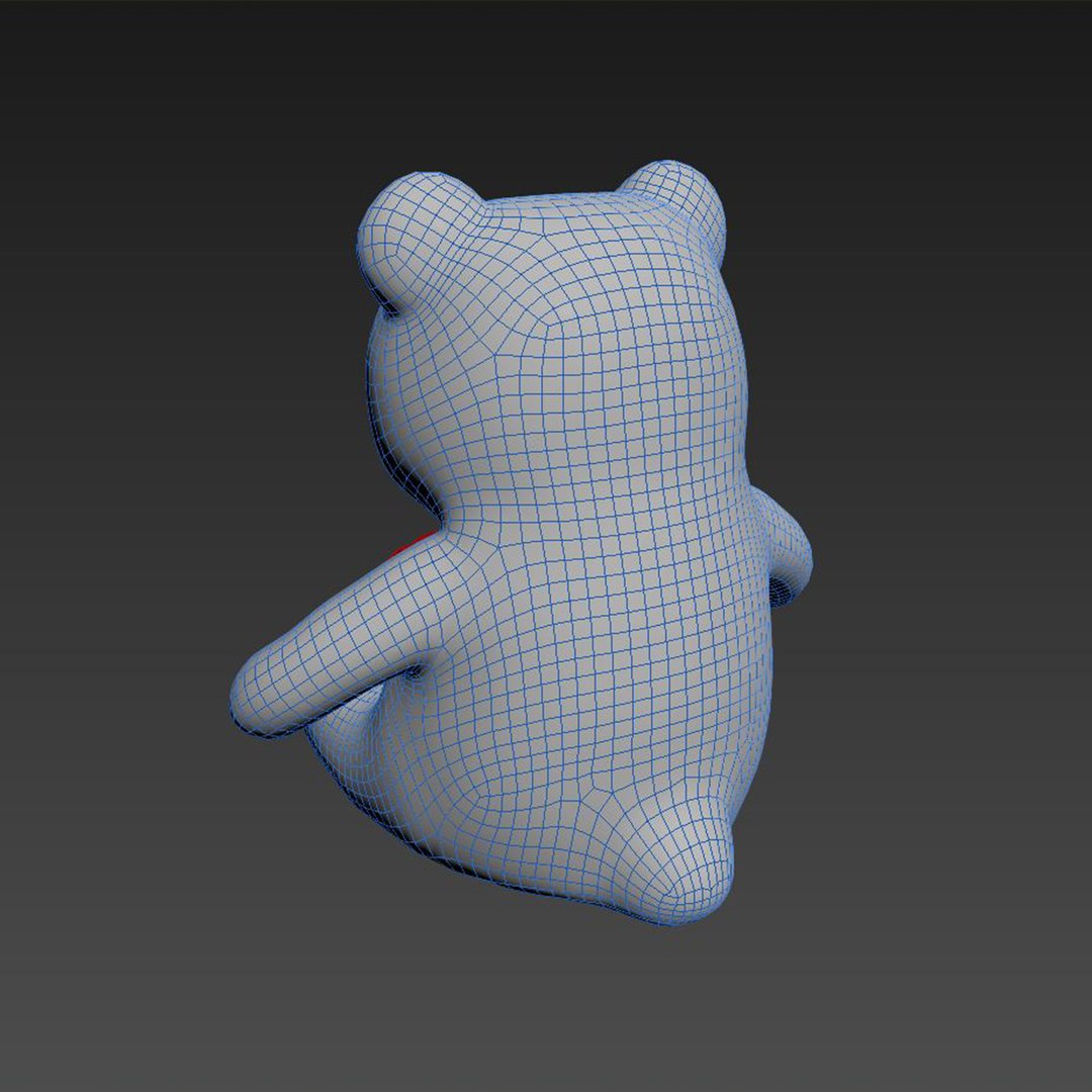 3d Model Realistic Teddy Bear 01