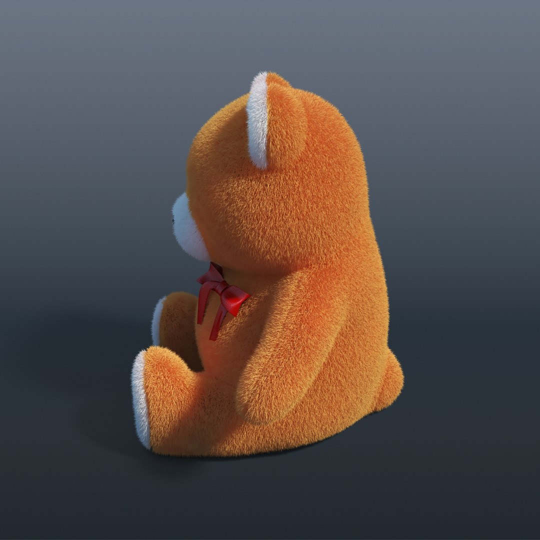 3d Model Realistic Teddy Bear 01